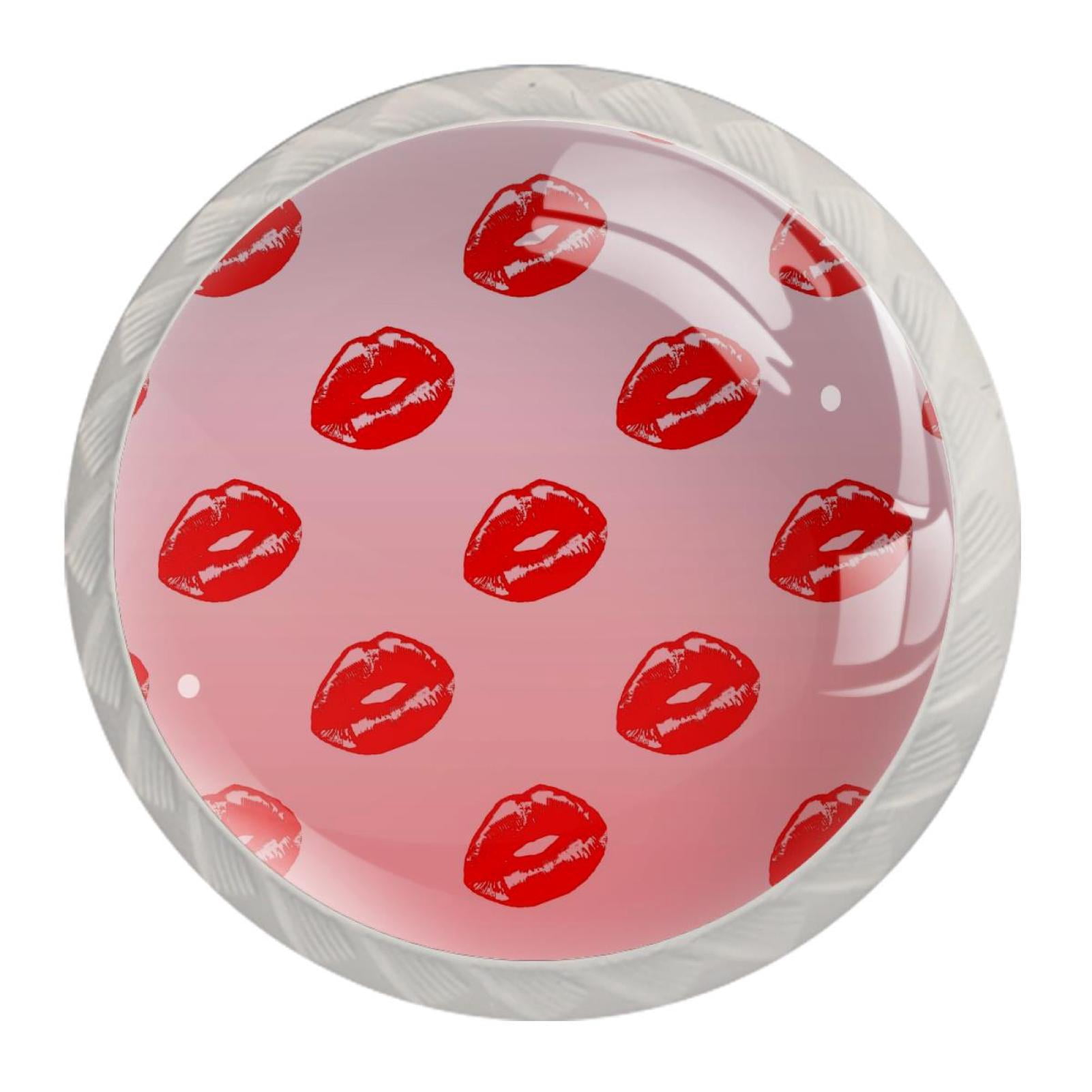 4 Pcs Love Lips Knobs for Kitchen Cabinet Cupboard Dresser Bookcase ...