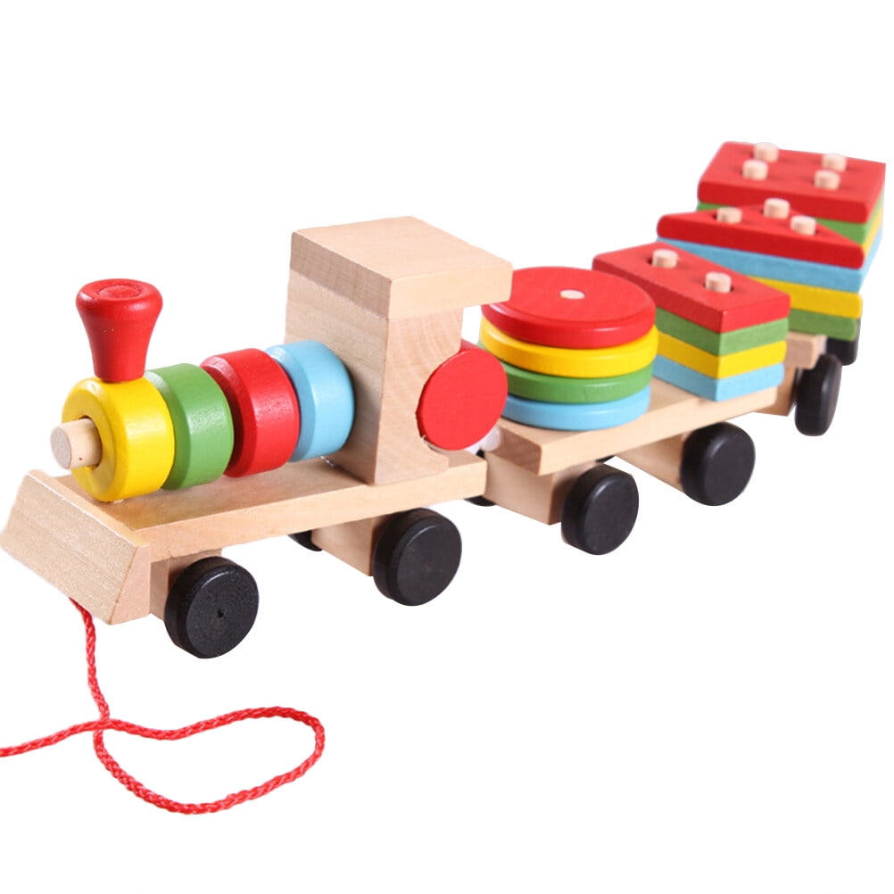 Click here for Shisuyan 1 Set Kids Wooden Toy Three Sections Trai... prices