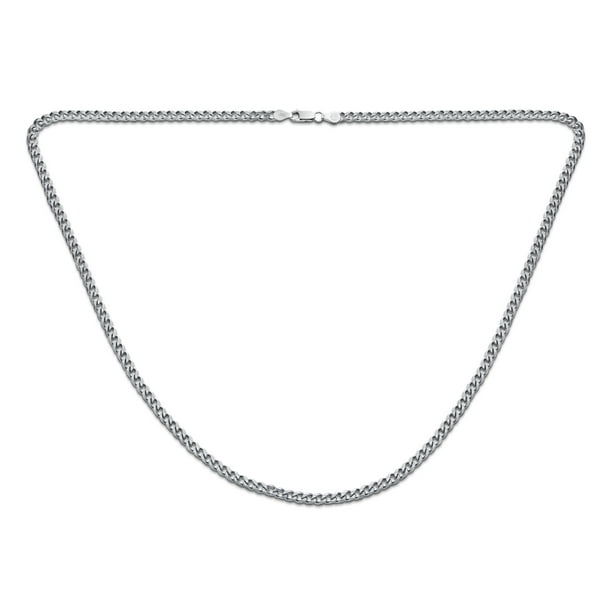 Bling Jewelry Mens Solid 6mm Diamond Cut .925 Sterling Silver Miami Cuban Curb Chain Necklace For Men Teens Women 24 Inch Other U.S. Canada Mexico
