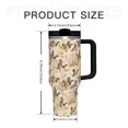 40oz Insulated Stainless Steel Tumbler, Leakproof Travel Mug, Fits Car ...