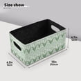 2 Pcs Foldable Felt Storage Bins Decorative Fabric Organizer Baskets ...