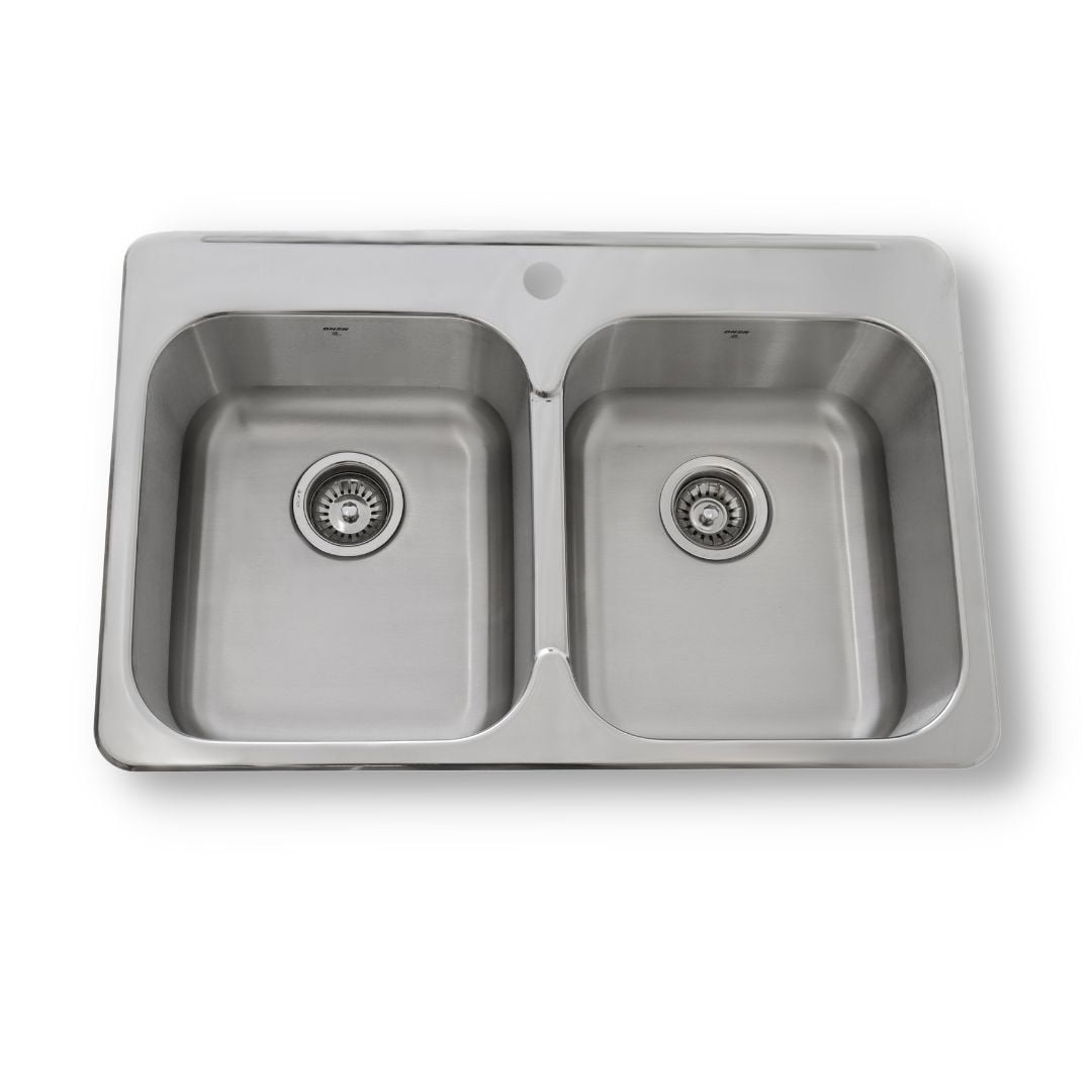 Click here for Onex Drop-In Double Bowl 31X20 -8D Stainless Steel... prices