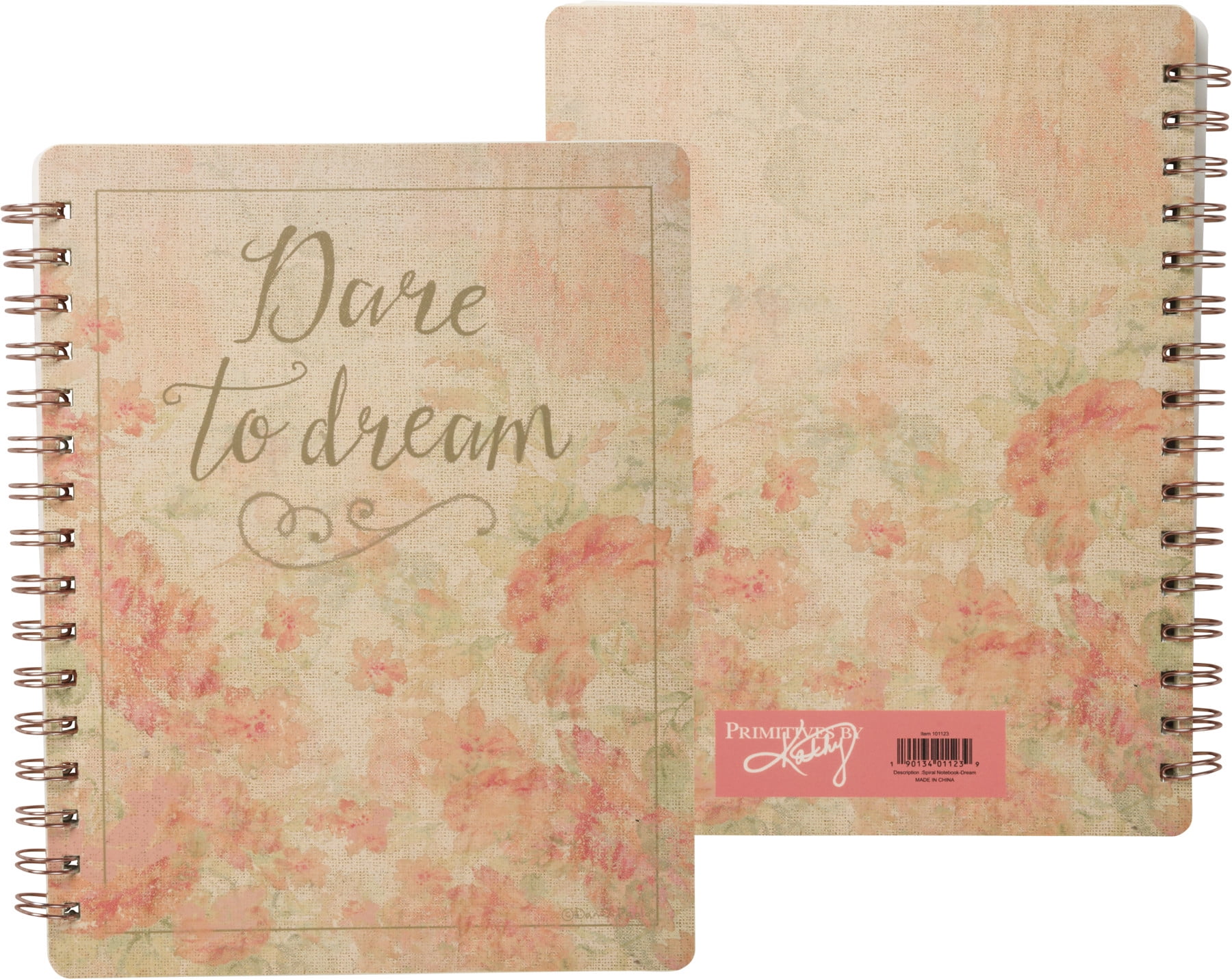 Primitives by Kathy Dare To Dream Spiral Notebook in Pink - Walmart.com