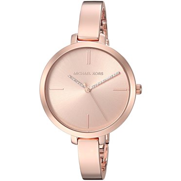 Michael Kors Women's Jaryn Quartz Watch, Rose Gold Dial & Stainless ...