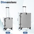 2-Piece Aluminum Frame Hardside Luggage Set – 20" Carry On & 28 ...