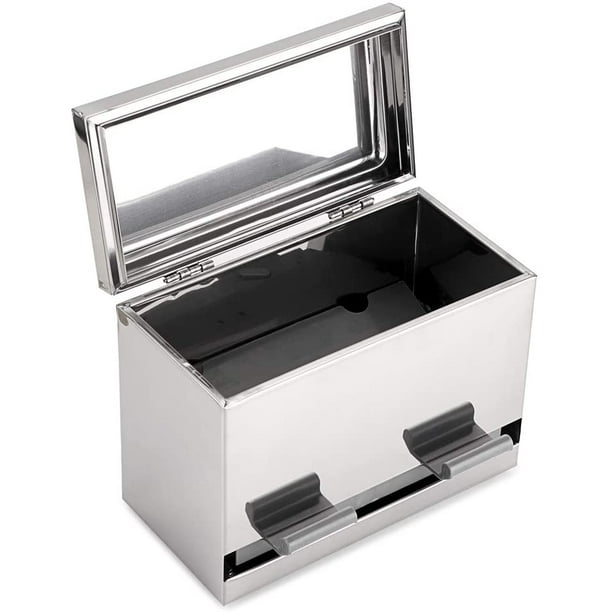 Stainless Steel Pencil Dispenser with 8 Stickers Bulk Pencil Storage an ...