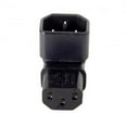 FVH IEC Male C14 to Up Direction Right Angled 90 Degree IEC Female C13 Power Extension Adapter ...