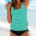 Gubotare Plus Size Bikini Womens String Two Piece Halter Top Triangle Bikini Set With Tie Side