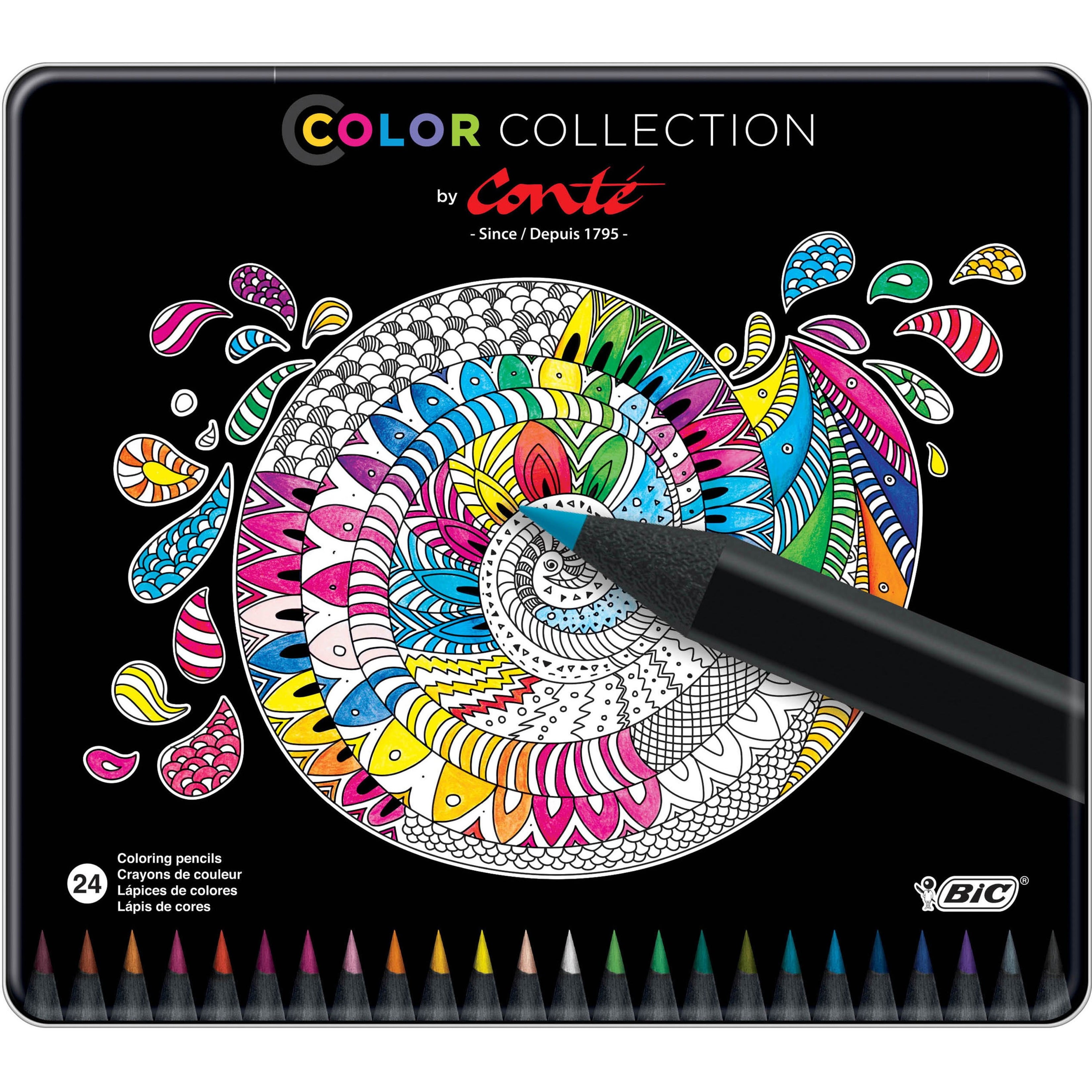 Color Collection by Conte Coloring Pencils, 24 ct - Walmart.com