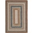 SAFAVIEH Braided Angel Colored Bordered Area Rug, Brown/Multi, 10' x 14 ...