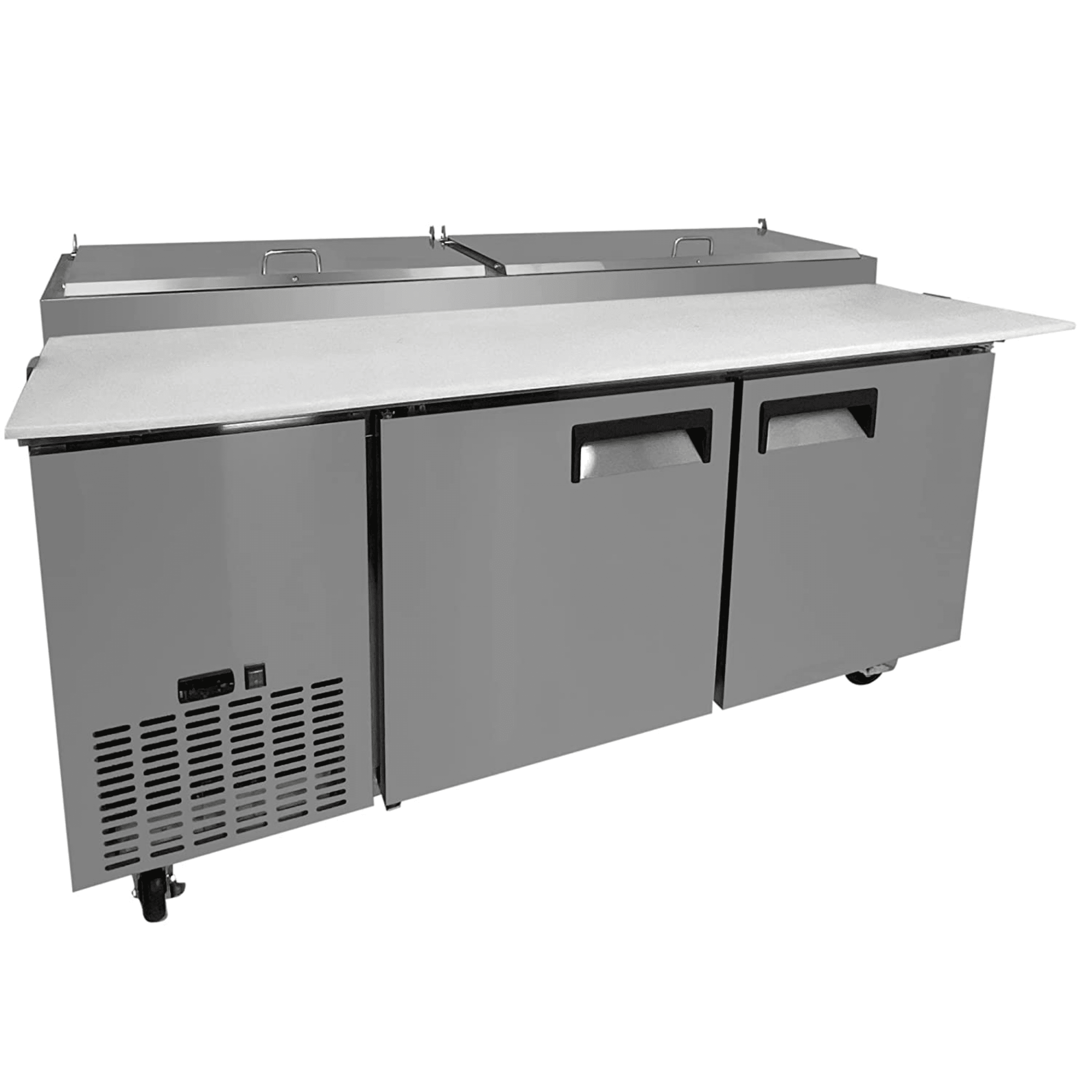 FSE 71-Inch Two Door Refrigerated Pizza Prep Table, 16.9 Cubic Feet ...