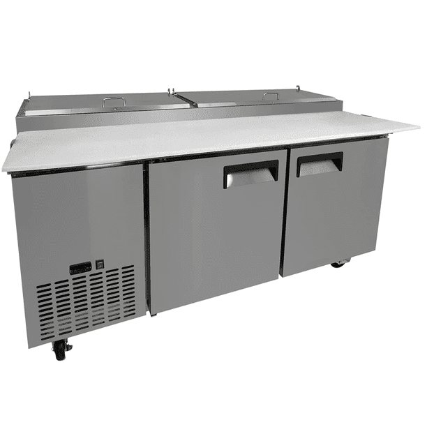 FSE 71-Inch Two Door Refrigerated Pizza Prep Table, 16.9 Cubic Feet ...