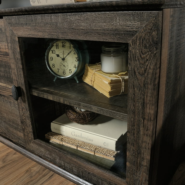 Sauder Canal Street Wood and Metal TV Stand for TVs Up to 60