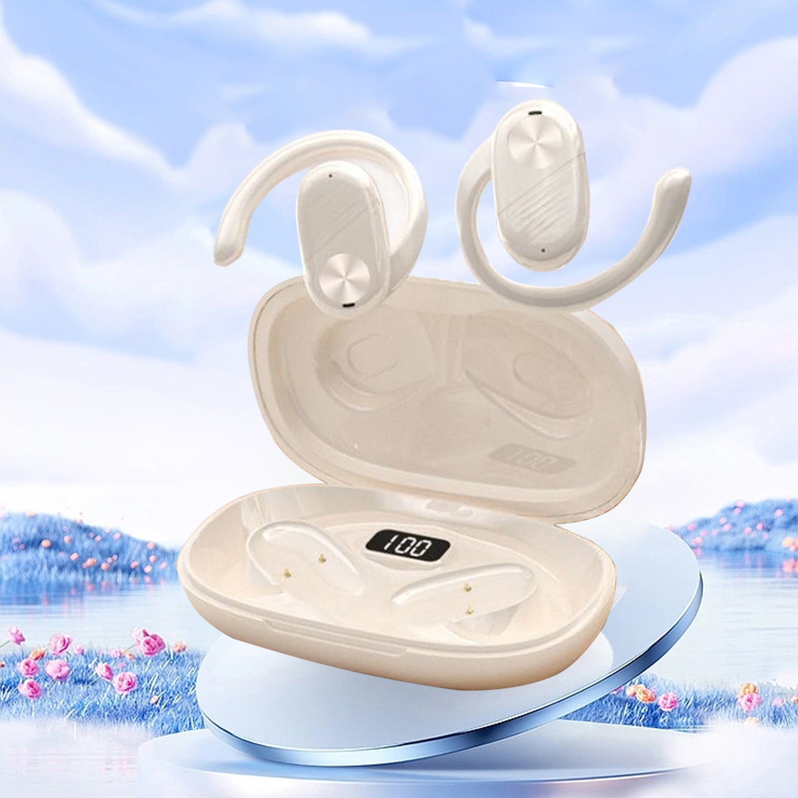 Ganfancp Bt-07 Ear Mounted Hifi High Sound Quality Bluetooth 5.3 Long Range Clear Call Reducción ...