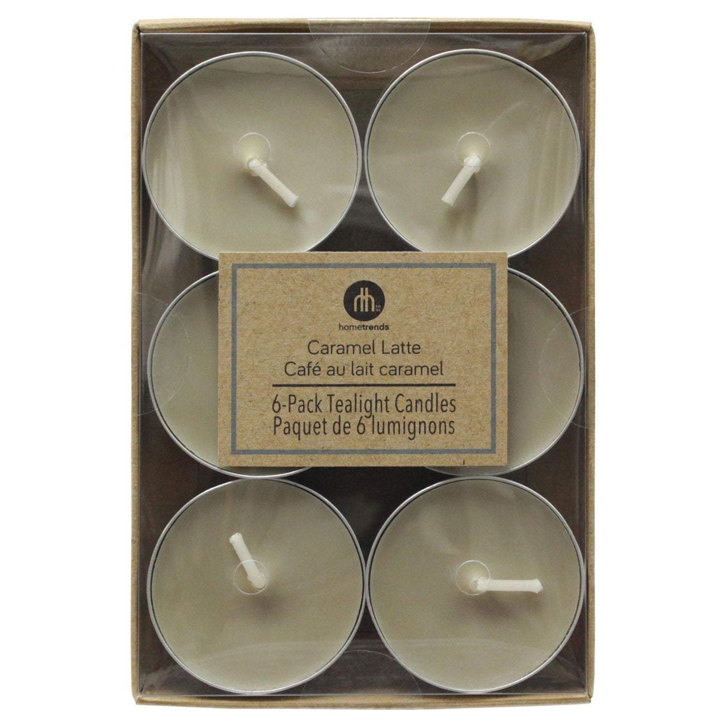 Click here for Hometrends Caramel Latte Scented 6-Pack Tealight C... prices