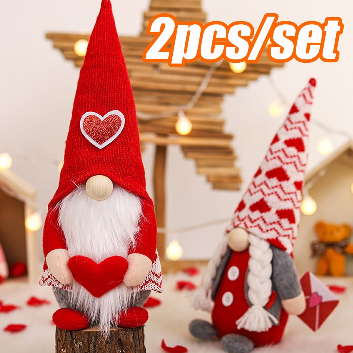 Travelwant 2Packs Valentines Day Gnomes, Valentines Gnomes, Gnomes ...