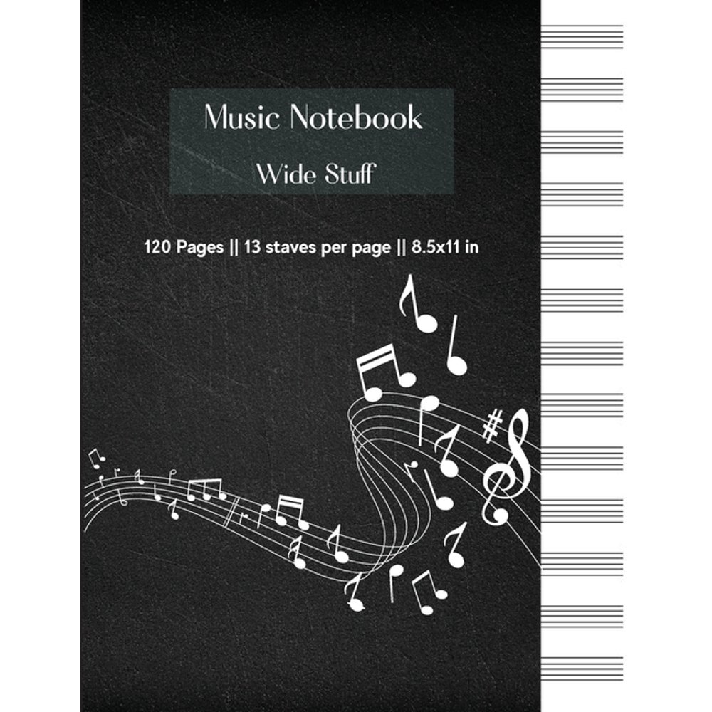 Music Notebook Wide Staff Paperback Walmart Walmart music-notebook-wide-staff-paperback-walmart-walmart