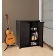 Inval America Heavy Duty Medium Storage Cabinet with 2 Doors, Espresso ...
