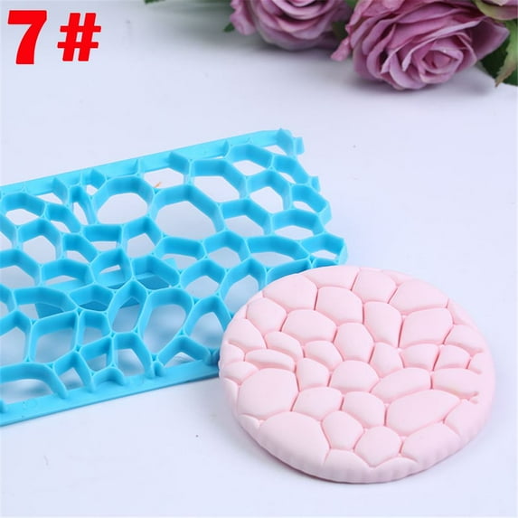 New Leaf Heart Fondant Cake Embosser Mold Quilting Stencil Icing ...