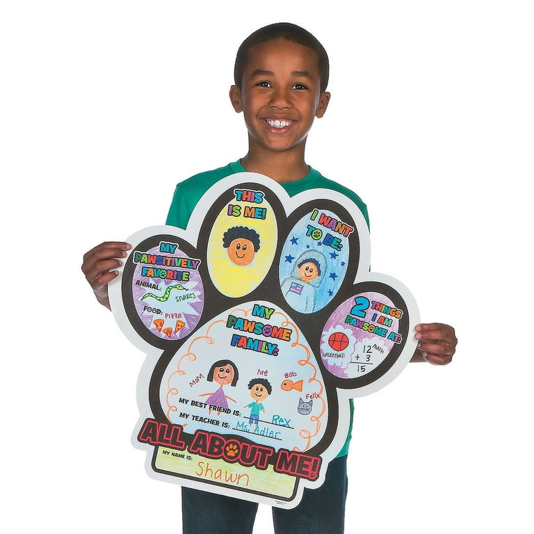 Color Your Own All About Me Posters All About Me Poster