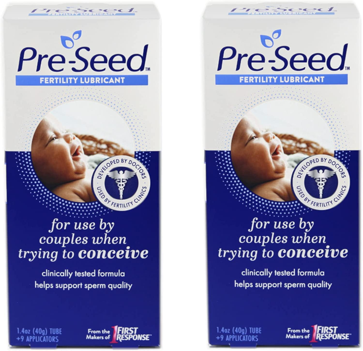 Pre-Seed Lubricant Multi-use, 40-gram tube with 9 applicators (Pack of ...