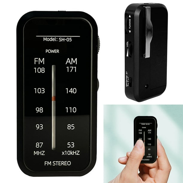 Mini Walkman Radios Portátiles Radio Bolsillo Altavoz Incorporado Uso ...