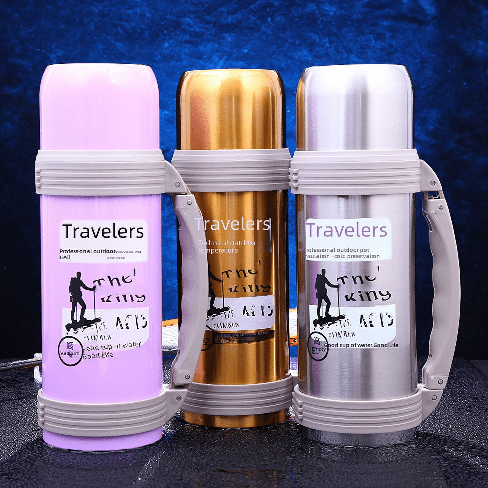 Termo de acero inoxidable 304 de gran capacidad con correa portátil ...