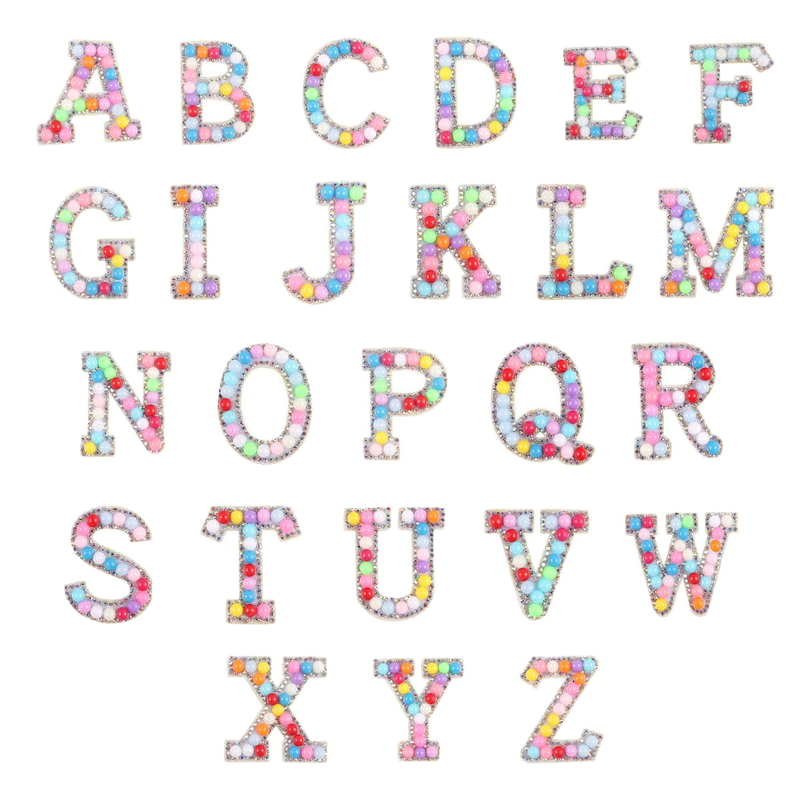 Click here for Hearth & Gear Letter Patch Set Of Pearl Rhinestone... prices