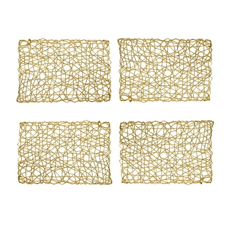 Holiday Decorative 12"x18" Rectangle Woven Metallic Foil Shining ...