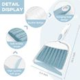 Zthluyc Dust Pan and Brush Set, Small Broom and Dustpan Set, Mini Broom ...