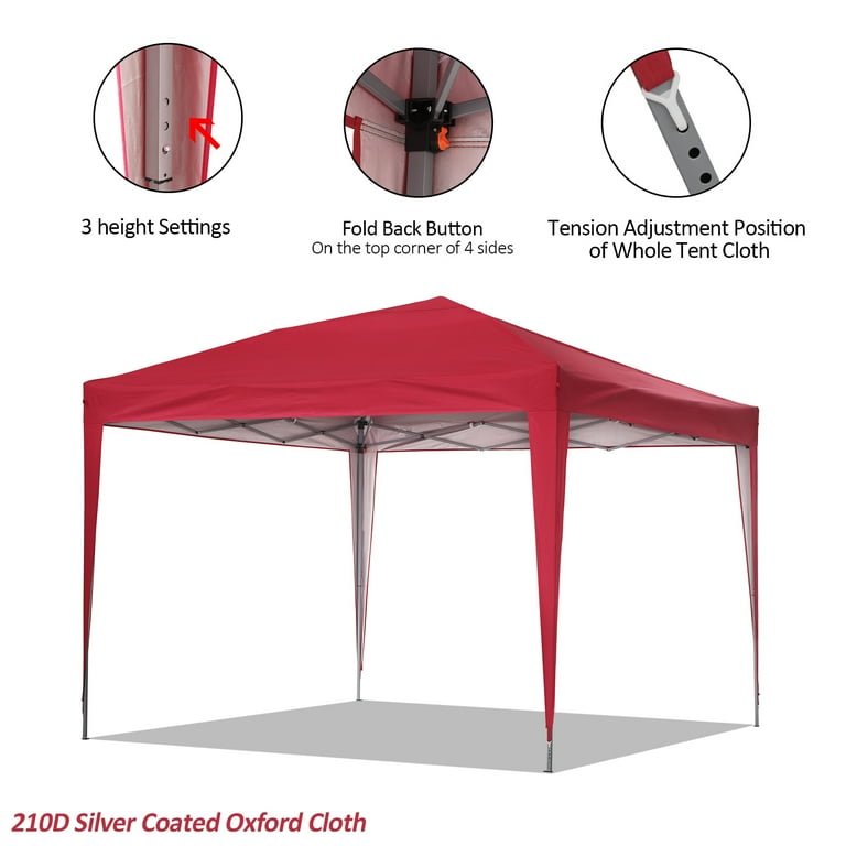 Red Pop Up Tent