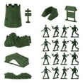 Tineasur Action Figures Plastic Green Grey 100pcs Army Mini Figures ...