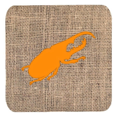 Carolines Treasures BB1056-BL-OR-FC Beetle Burlap And Orange Foam ...