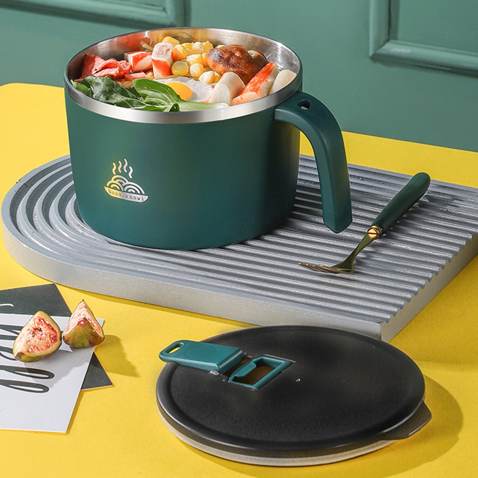 Click here for Zaqw Ramen Bowl  900ml Double Wall Stainless Steel... prices