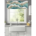 Curtain Valance for Windows,Abstract Ocean Sea Wave Kitchen Valances ...