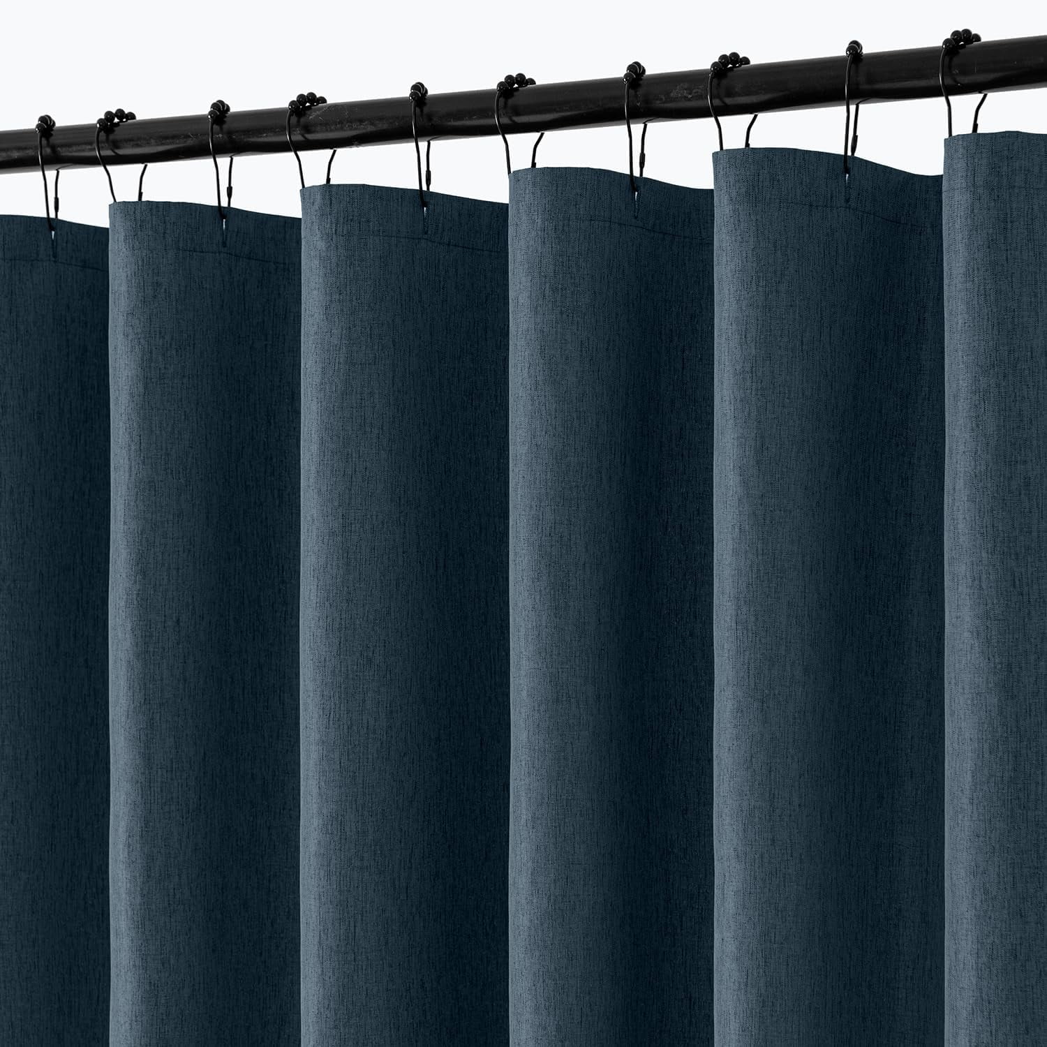 Click here for Biwat Navy Blue Linen Shower Curtain  Fabric Showe... prices