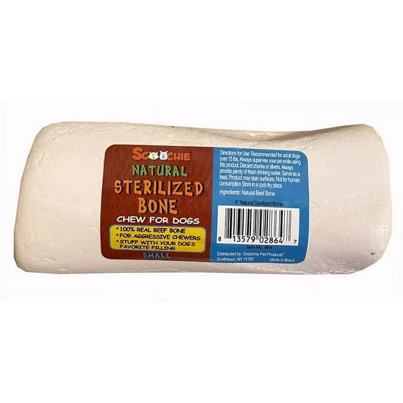 3-4 Inch Natural Sterilized Bone With UPC - Walmart.com