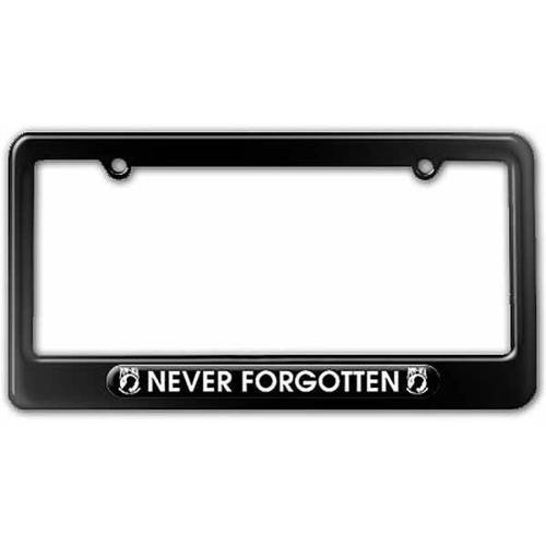 Never Forgotten POW MIA, Military Vet Veteran License Plate Tag Frame ...