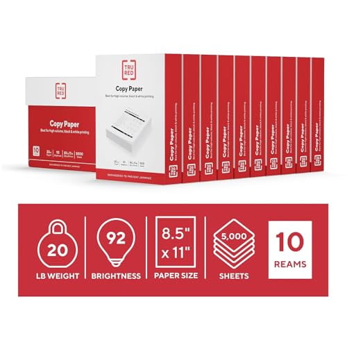 "Staples Legal Size Copy Paper, 8.5"" x 14"", 20 lbs, 92 Brightness ...