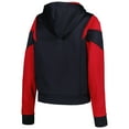 Women's New Era Navy Boston Red Sox Color Block Fleece Quarter-Zip ...