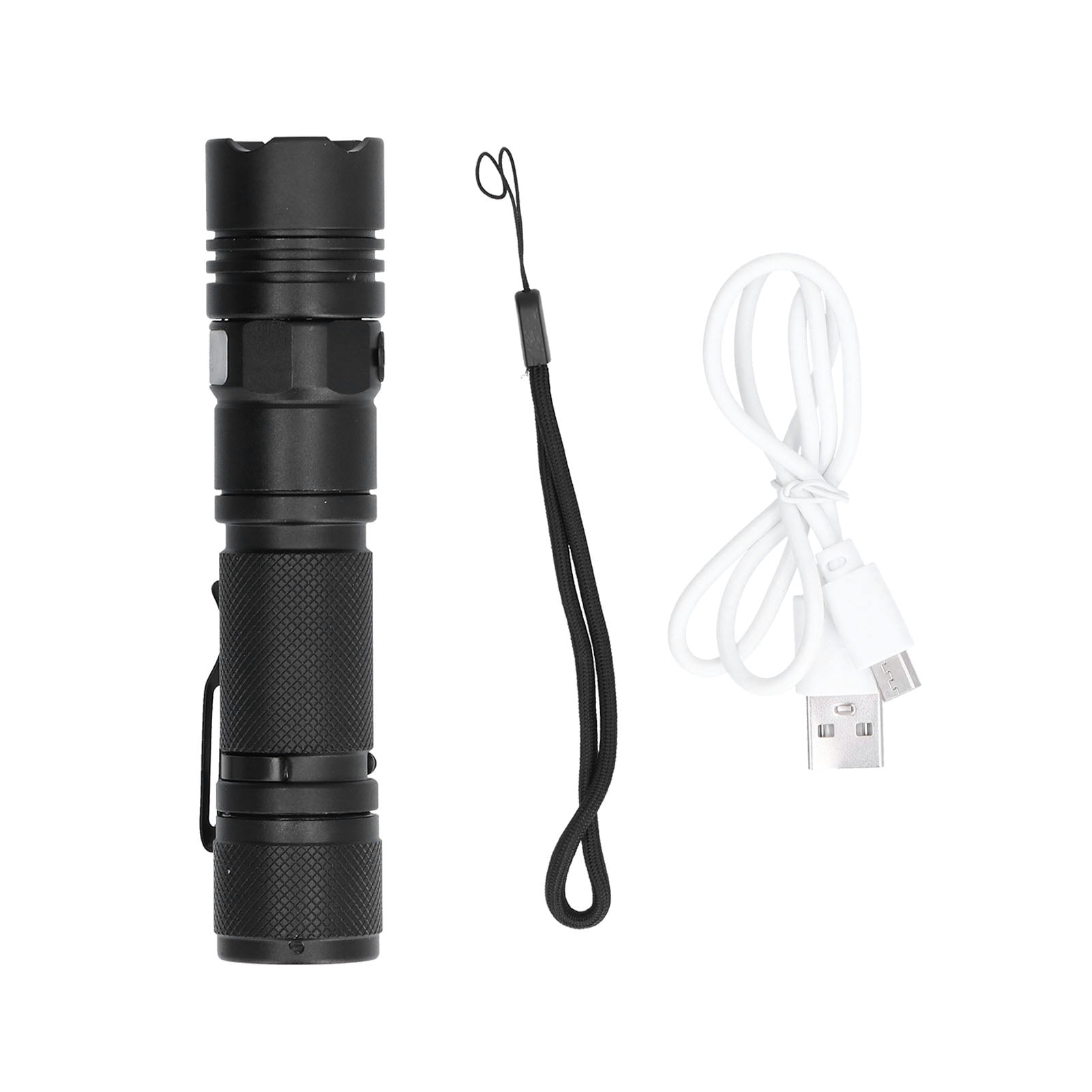 Portable Flashlight, USB Charging Aluminum Alloy LED Flashlight For ...