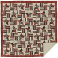 Americana Red Primitive Bedding Glory Cotton Pre-Washed Patchwork ...