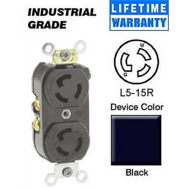 Reliance PB50 50-Amp 12,500-Watt 120 240-Volt Non-Metallic Power Inlet ...