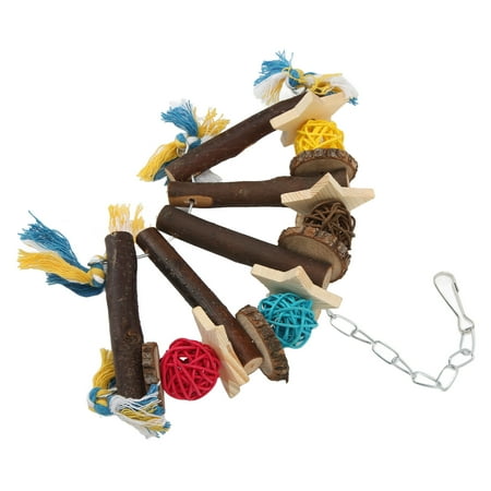 Loewten Bird Chewing Toy,Bird Chewing Toy Colorful Fan Shaped Cage Bite ...