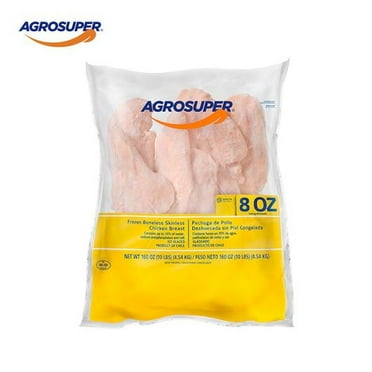 Agrosuper Skinless Boneless Sized 7 Ounce Marinated Chicken Breast, 10 ...
