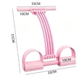 Pedal Resistance Bands with Handles, 2026 Upgraded 8 Tube Natural ...