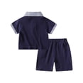 BOOMNY Toddler Boys Clothes Sets Patchwork Color Short Sleeve Polo ...