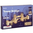 "rolife Wooden 3D Puzzle, Tower Bridge Model Kit with LED Lights, 14.1 ...