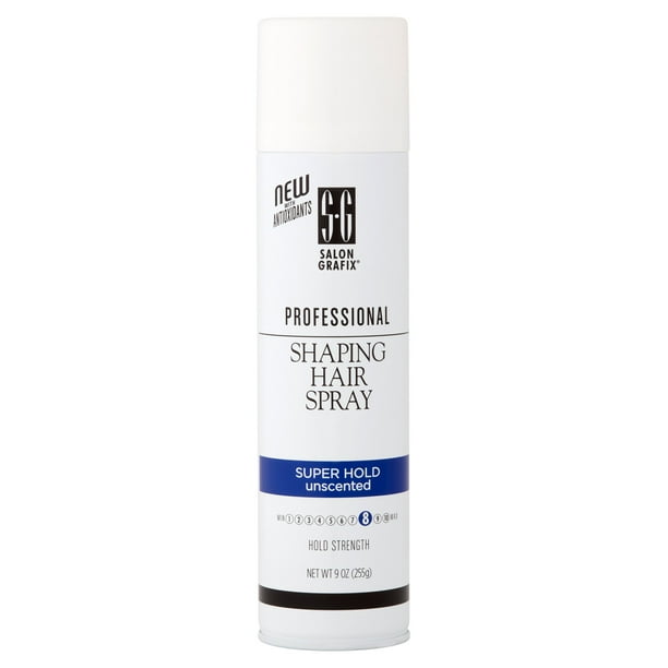 Salon Grafix Professional Super Hold Unscented Shaping Hair Spray, 9 oz ...