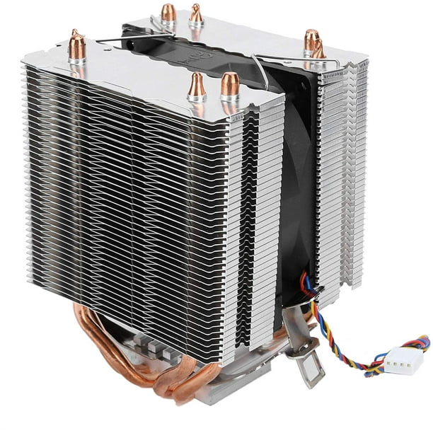 4 Heat Pipe CPU Radiator, CPU Heat Sink-Automatic Speed Regulation 9cm ...